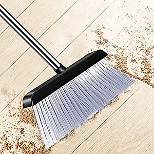 FlyBanboo Broom and Dustpan, Dustpan and Broom Set, Long Handle Broom Set Can be Used in Home Kitchen Room Office Lobby Broom Combo