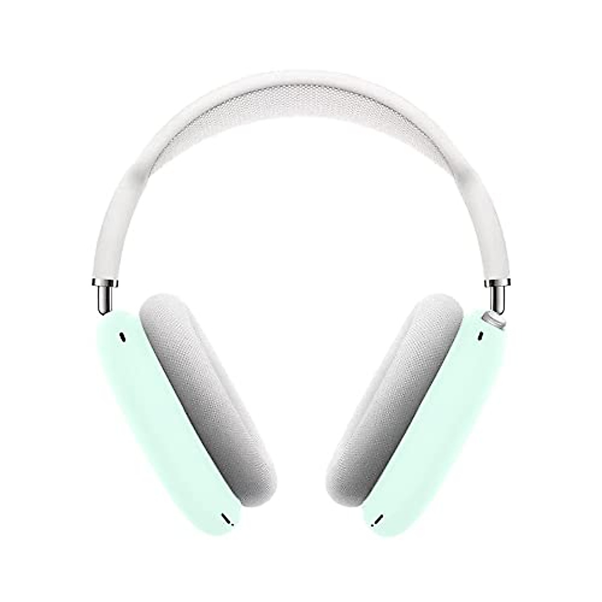 Replacement Soft Silicone Earpads Ear Pads Cushions Protectors Cover Case Accessories Compatible with Apple AirPods Max Headphones (Luminous Green)