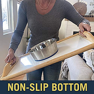 OurPets DuraPet Premium Dishwasher Safe Stainless Steel Dog Bowl for Food or Water [Multiple Sizes for Small to Large Dogs] in Traditional or Wide Base Design - 7 CUP