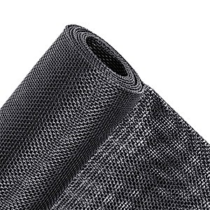 MAGZO Pet Proof Window Screen Door Replacement Mesh, 48" W x 99" L, Vinyl Coated Polyester Fabric Heavy Duty, Dog Cat Net for Sliding Glass/Patio/Balcony/Porch/Pool/Back Deck Windows Doors, Black