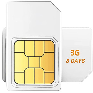Prepaid SIM Card | Bangladesh, Cambodia, Sri Lanka 8 Days,3G+ Unlimited Low Speed,Date Card Data SIM Card for GPS Devices, Security and Hunting Trail Game Cameras Travel (for Data Use Only)