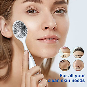 SANTALA UltraSonic Electric Toothbrush with 6 Brush Heads and 1 Cleansing Brush, Waterproof Safe Power Toothbrush,5 Modes,One Charge for 100 Days,48000 VPM Motor (White)