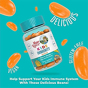 MaryRuth's Kids Immune Support Vita-Beans | Zinc and Vitamin C | Overall Health & Immune Support for Kids Ages 4+ | Children's Immunity Vitamins | Vegan | Non-GMO | Gluten Free | 60 Count
