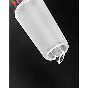 QWORK 500ml Filtering Buchner Funnel Medium Frit (G2) Lab Glassware with Standard 24/40 Joint and Vacuum Serrated Tubulation, 94mm I.D, 100mm Depth