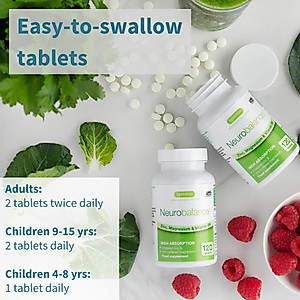 Igennus Neurobalance, High Absorption Chelated Zinc Picolinate 24mg, Magnesium & Vitamin B6, Brain, Sleep & Immune, Magnesium Stearate and Oxide-Free, Non-GMO, 120 Tablets