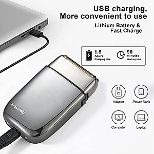 Electric Razor for Men Beard Trimmer Foil Shaver with Gold Foils