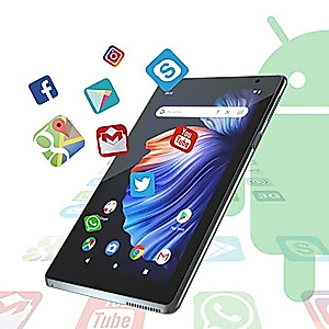 ZZB Tablet 7 inch Android 11 Tablet PC, 64GB ROM 2GB RAM Tablets, Quad-Core Processor Dual Camera WiFi Bluetooth Computer Tablet, Black tableta.