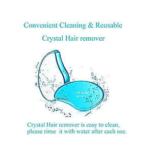 ToNewBe Crystal Hair Eraser for Women and Men, Reusable Crystal Hair Remover, Magic Painless Exfoliation Hair Removal Tool, Magic Hair Eraser for Back Arms Legs