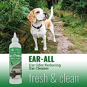 Kenic Ear Cleaner for Dogs, Cats, Pets - Wax, Odor, & Debris Remover, Keeps Ears Clean,Fresh & Healthy, Gentle Cleanser to Help Reduce Infection & Itching - Cruelty Free, Made in USA