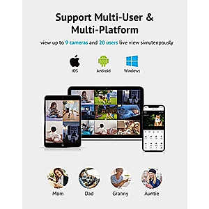 LaView 4MP Bulb Security Camera 2.4GHz, 360° 2K Security Cameras Wireless Outdoor Indoor Full Color Day and Night, Motion Detection, Audible Alarm, Easy Installation, Compatible with Alexa（Black）