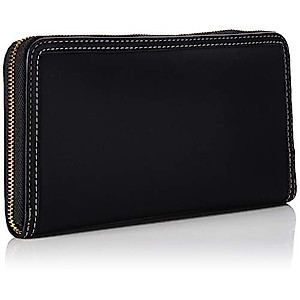 Tommy Hilfiger womens Julia Large Nylon Zip Wallet, Black, One Size US