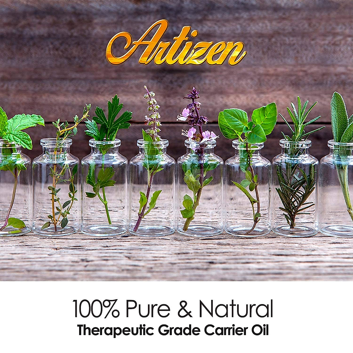 Artizen 100% Pure Jojoba Oil (Huge 4OZ Bottle) All-Natural Jojoba Oil - Cold Pressed - Perfect Moisturizer for Hair, Skin, Face, and Hair