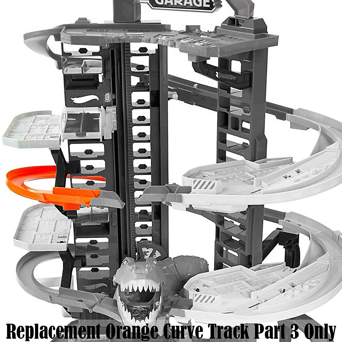 Hot Wheels Replacement Parts City Ultimate Garage GJL14 - Die-Cast Cars Playset ~ Replacement Track Part #3 - Orange Curve