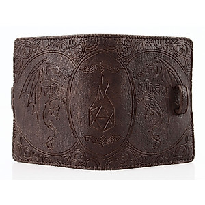 Forged Dice Co. Spellbook of Incantations (Dragon Edition) Spellbook Card Holder & Deck of Dry Erase Cards with Velvet Storage Bag - Storage for D&D Spell Book Monster Magic Item Cards