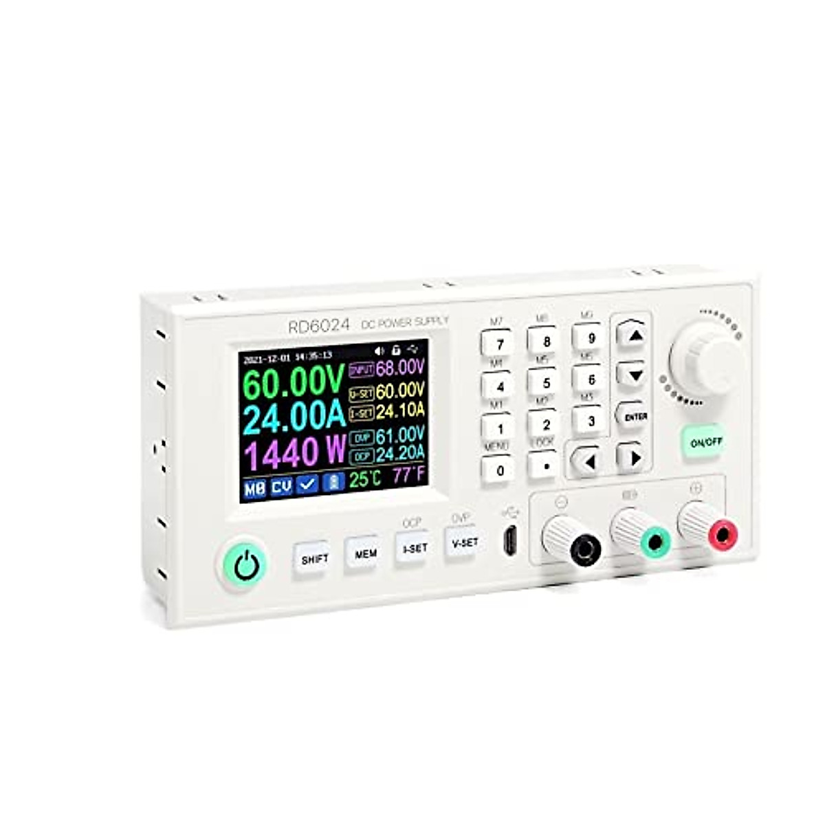 QYTEC Linear Regulator DC Adjustable Step Down Voltage Bench Power Supply Buck Converter &amp Regulated Switching Adjustable Variable Coarse and Fine Adjustments Voltage Regulator Linear Power Supply