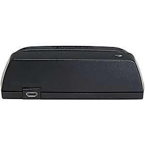 MagTek 21073062 Dynamag Magnesafe Triple Track Magnetic Stripe Swipe Reader with 6' USB Interface Cable, 5V, Black