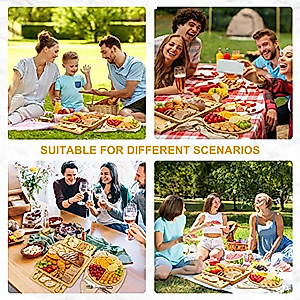 Vestaware Charcuterie Boards Gift Set, Large Charcuterie Board Set with Round Fruit Plate, Cheese Boards Charcuterie Boards - Wedding Gifts for Couple, Bridal Shower Gift, House Warming Gifts New Home