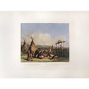 Funeral Scaffold of a Sioux Chief near Fort Pierre