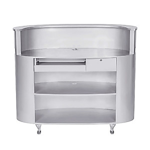 Reception Desk Reception Area Counter Receptionist Desk with LED Lights Star Ferry