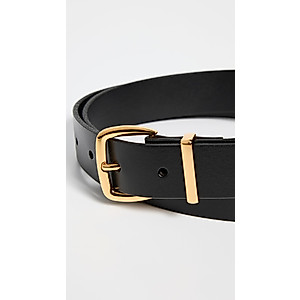 Madewell Women's The Essential Leather Belt, True Black, M