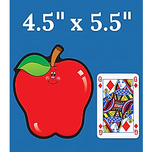 Carson Dellosa Fall Apples Cutouts, 36 Apple Cutouts for Bulletin Board and Classroom Décor, Seasonal Classroom Cut-outs, Fall Cutouts for Classroom Bulletin Board Decorations and Fall Décor