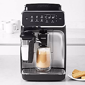 PHILIPS 3200 Series Fully Automatic Espresso Machine w/ LatteGo, Silver, EP3246/74