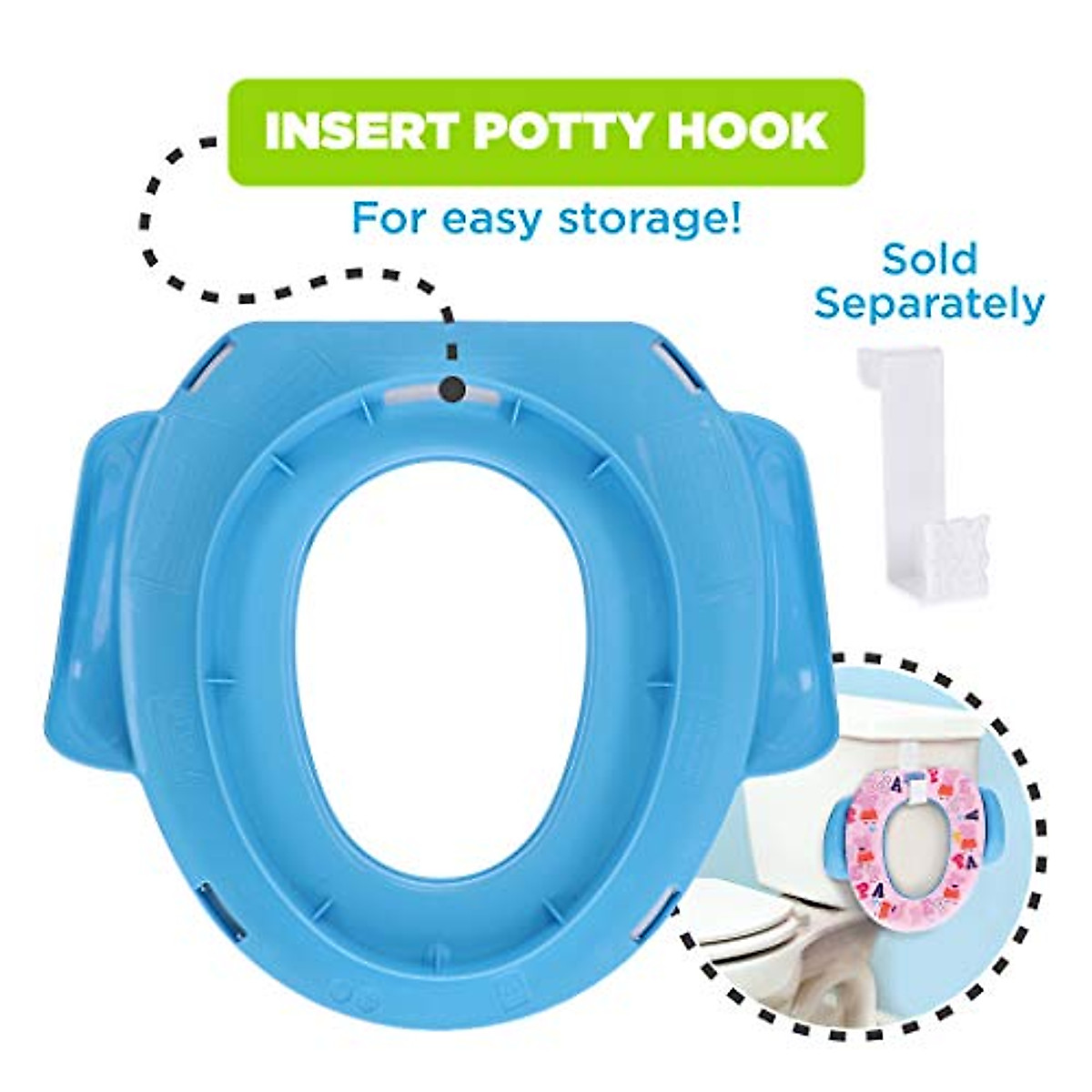 Peppa Pig "I'm Peppa Pig" Soft Potty Seat and Potty Training Seat - Soft Cushion, Baby Potty Training, Safe, Easy to Clean