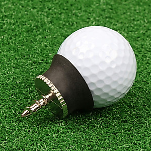 Devikka Golf Ball Pick Up Retriever, Suction Cup Golf Ball Grabber Sucker Tool for Putter Grip Golf Accessory, Black