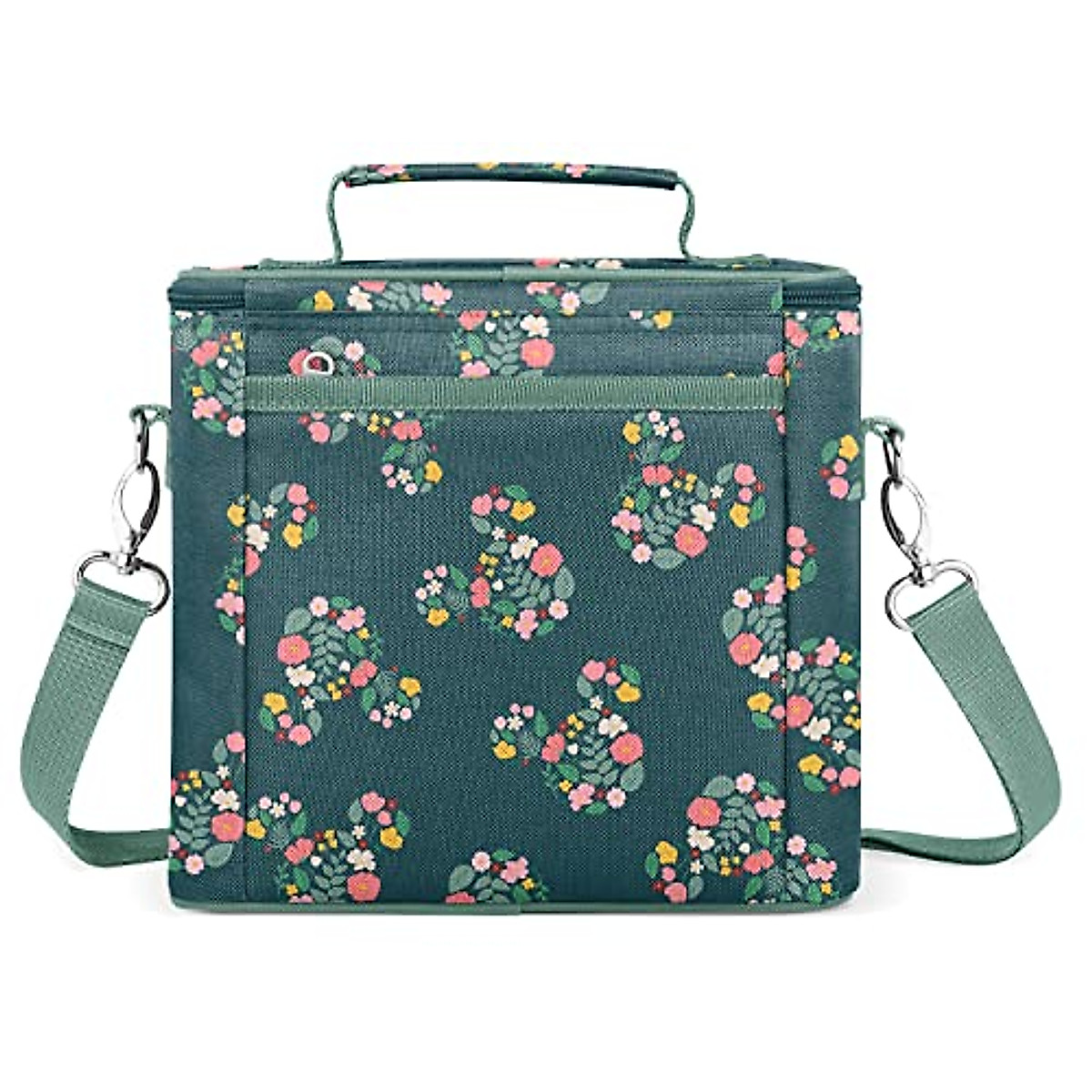 Simple Modern Disney Lunch Box for Women & Men | Large Reusable Insulated Lunch Cooler Bag | Spacious for Adult, Work Travel and School | Blakely Collection | 4 Liter | Mickey Mouse Floral on Riptide
