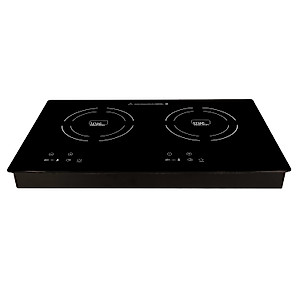 True Induction TI-2B Built-in Double Burner Induction Glass Cook-Top 120V Black