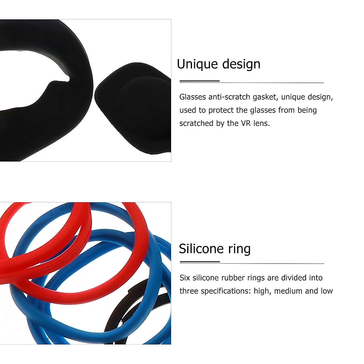 Vr Protective Case Vr Lens Covers Lens Anti-Scratch Ring Vr Supplies Durable Lens Cover Lens Mask Lens Protector for Vr Lens Protective Case Vr Accessories Vr Protection Supplies