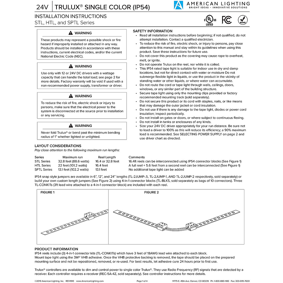 Trulux HTL-WW Indoor High-Output Replacement, Reel-16.4ft, Warm White 3000K