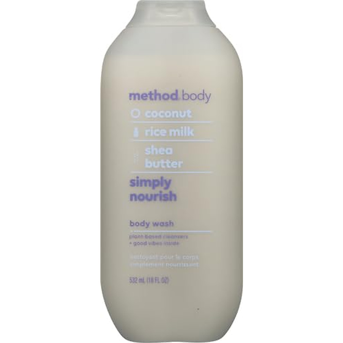 Method Body Wash, Simply Nourish, Paraben and Phthalate Free, Biodegradable Formula, 18 oz (Pack of 1)
