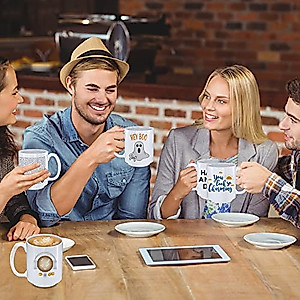 Hey Boo You've Been Poisoned | Hello Pumpkin- 15OZ Halloween Coffee Mug Fall Coffee Mugs Gift Funny Novelty Halloween Tea Cups