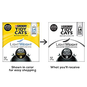 Purina Tidy Cats Multi Cat, Low Dust, Clumping Cat Litter, LightWeight 4-in-1 Strength - 17 Lb. Box