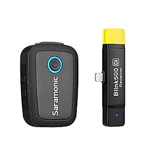 Saramonic Blink 500 B3 TX+RXDi 2.4GHz Micro-Wireless Lavalier System w/Apple Lightning Dual-Receiver for iOS Devices