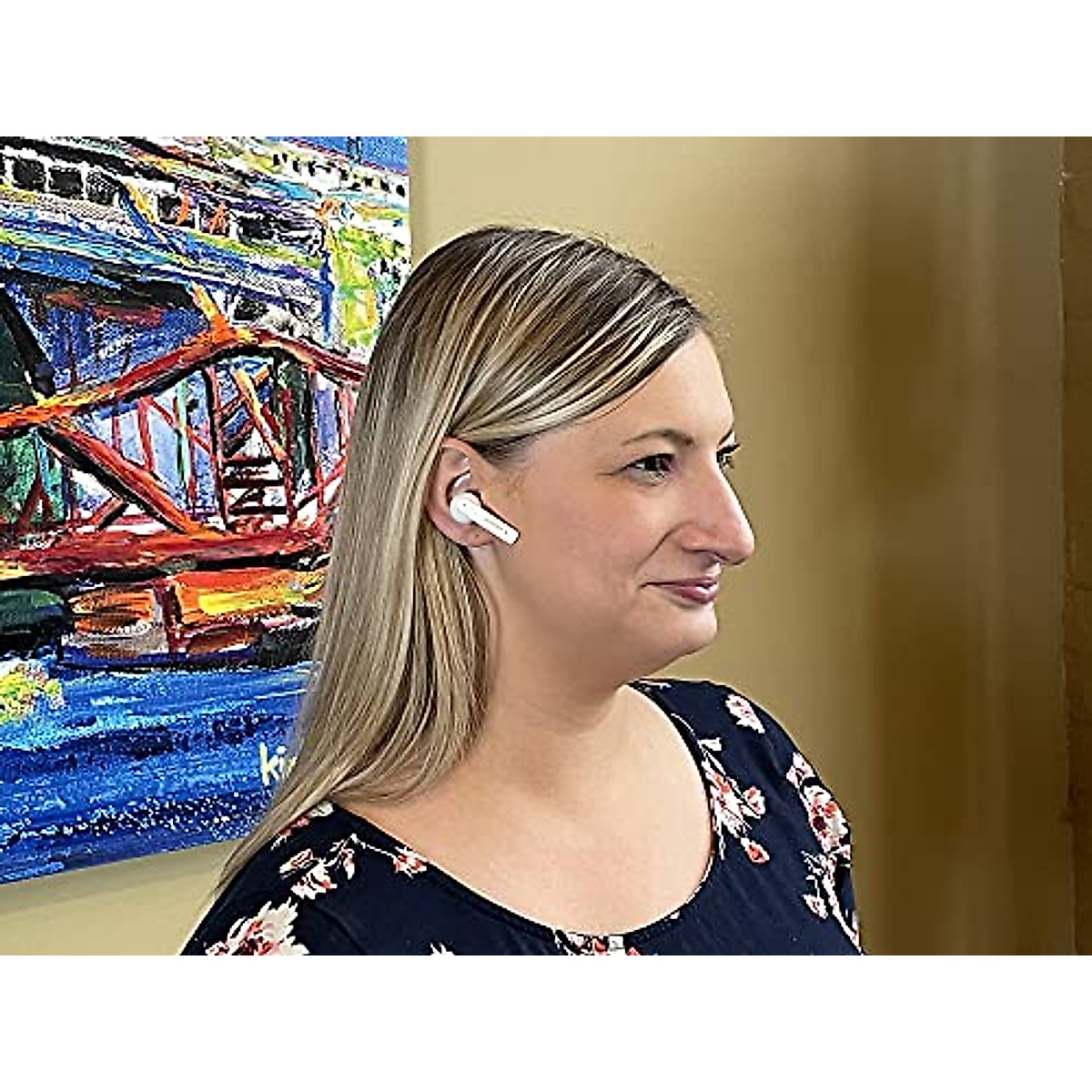 T-Sound Wireless Elite Noise Cancelling Earbuds, 5.5H Listening Time, Bluetooth 5.0 Touch Control Headset, White (TS02311)