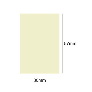 LUKEO 12 Roll Printable Sticker Paper Roll Direct Thermal Paper with Self-adhesive 57x30mm for Paperang P1/P2 Pocket Thermal Printer