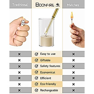 Plasma Arc Electric Lighter - Rechargeable Long Neck, Windproof Flame-Less Lighter for Candle, Firework, Camping, Grill, Gas Stove, Kitchen