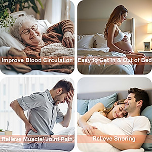 GOLDORO Ergonomic King Size Adjustable Bed Base, Wireless Remote Control, Whisper Quiet Durable Motor, Independent Head and Foot Incline