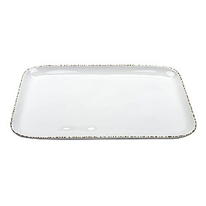 G.E.T. CS-1412-UM Melamine Rectangular Serving Platter, 14" x 11.5", Urban Mill