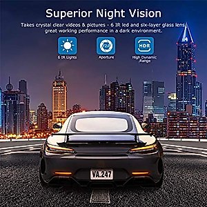 ORSKEY Dash Cam Front and Rear 1080P Full HD Dual Dash Camera in Car Camera Dashboard Camera Dashcam for Cars 170 Wide Angle with 3.0" LCD Display Night Vision and G-Sensor【2023】