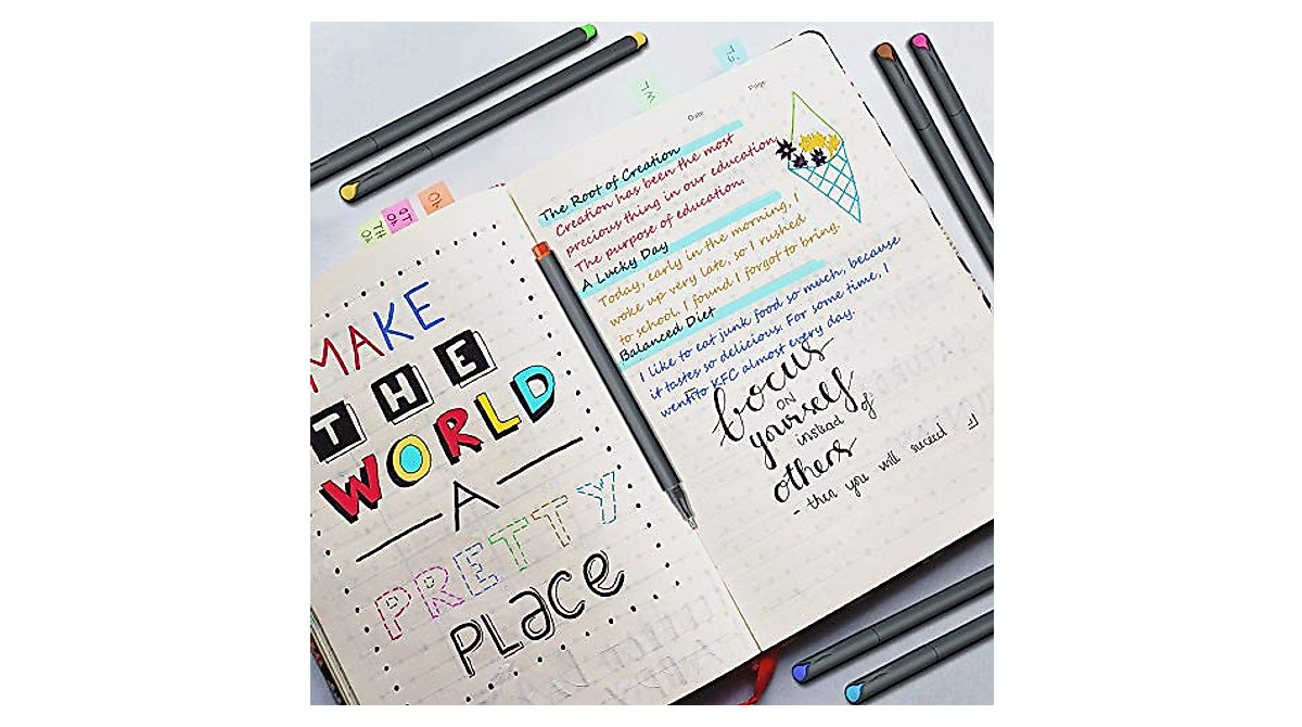 MyLifeUNIT 10-Pack Fineliner Color Pen Set