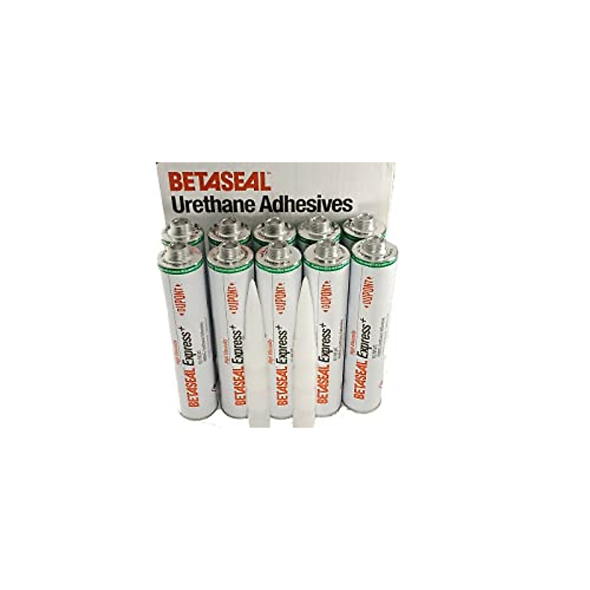 Betaseal Express+ Advanced-Cure Auto Glass Urethane, Adhesive Sealant 10 Tubes with (5) 5504GSA 10ml Single Application Primers