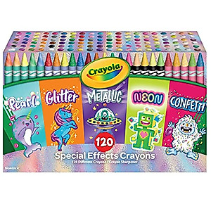 Crayola 120 Crayons in Specialty Colors, Coloring Set, Gift for Kids, Ages 4, 5, 6, 7 (52-3452)
