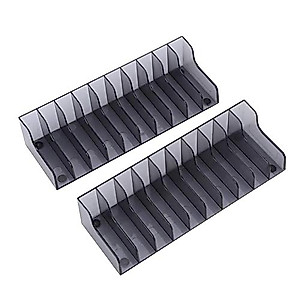 SALUTUY CD Storage Bracket, Large Capacity More Precise Dust-Proof Game Card Box ABS 2 Pcs for Pro Game Consoles for/Slim/PRO