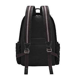 Fossil Unisex Buckner Fabric Backpack with Travel Strap Bag, Color: Black (Model: MBG9587001)