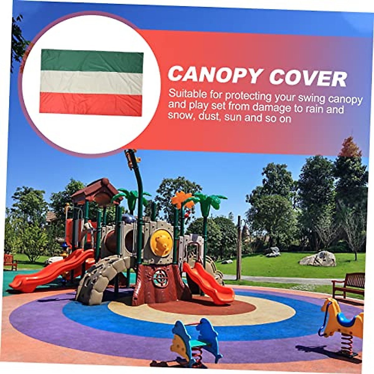 INOOMP 1pc Amusement Equipment Cover Swing Outdoor Swing Outdoor Canopy Playset Canopy Cover Heavy Duty Tarp Cover Playground Canopy Tarp Playground Tarp Outdoor Playset Tarp