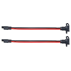 10AWG 11.8 inch SAE Power Outlet sidewall Port Cable + Solar Generator + with 8 Screws; SAE Quick Connect Solar Panel Connector Suitable for Solar Generator Motorcycle Generator etc