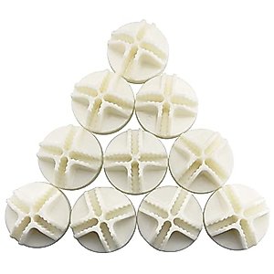 TAODAN 32pcs Wire Cube Grid Connector with Nylon Cable Ties,Wire Cube Plastic Connectors Snap Organizer for Closet Storage Wire Shelving (White)